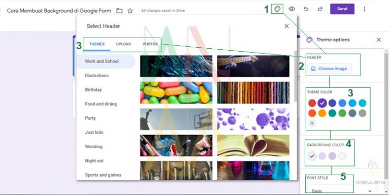 Cara Membuat Background di Google Form - IYAINAJA.MY.ID