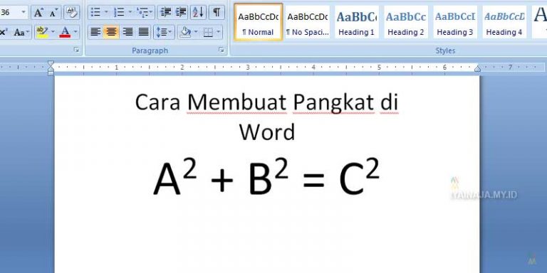 5 Cara Membuat Pangkat di Word, Lengkap Banget - IYAINAJA.MY.ID